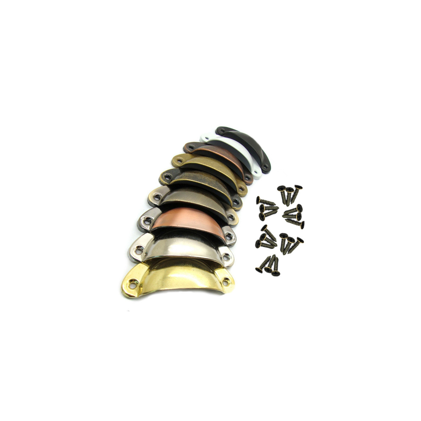 Set of 10 shell shaped handles for furniture: color 6 - Wood, Tools & Deco