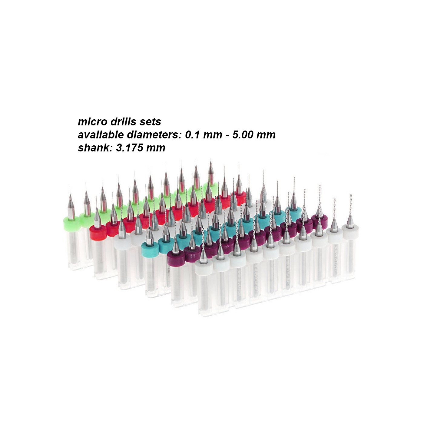 Set van 10 micro boortjes in een doosje (0.35 mm) - Wood, Tools & Deco