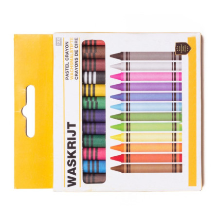 Set of 12 wax crayons (8 mm diameter) - Wood, Tools & Deco
