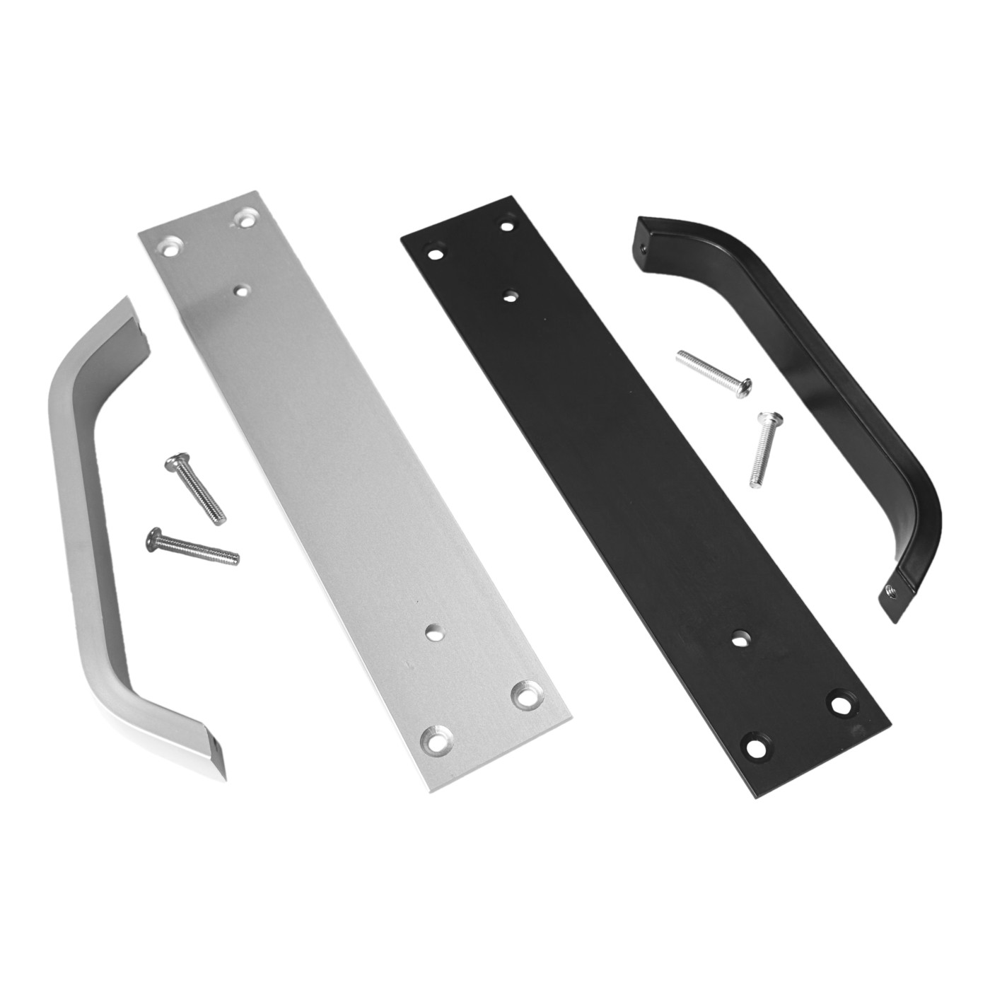Sturdy metal handle (4 x 20 cm, black) - Wood, Tools & Deco
