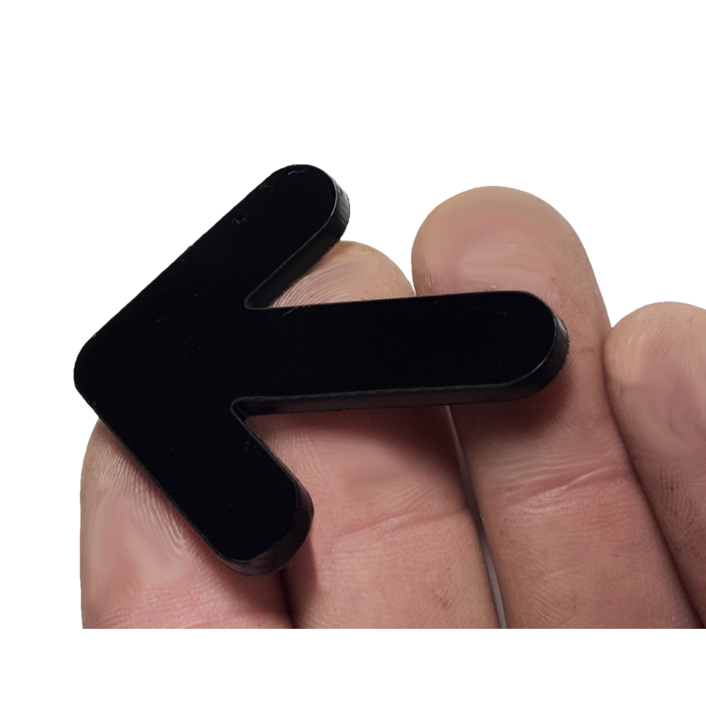 Set of 20 plastic arrows (3 mm thickness, black, pmma, self adhesive ...