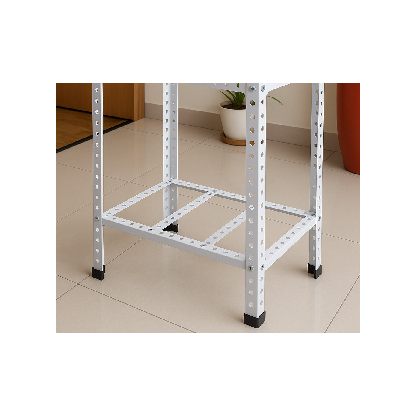 Flexible L-shaped cap for shelving unit, workbench (63 mm, black ...