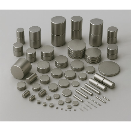 Set of 20 strong magnets (5x1.5 mm, cylinder/disc, neodymium) - Wood ...