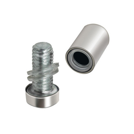 Metal spacer for signs (25x25 mm, white, including screw) - Wood, Tools ...