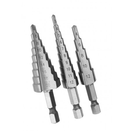 Set trapani passo-passo (3 pezzi) - Wood, Tools & Deco