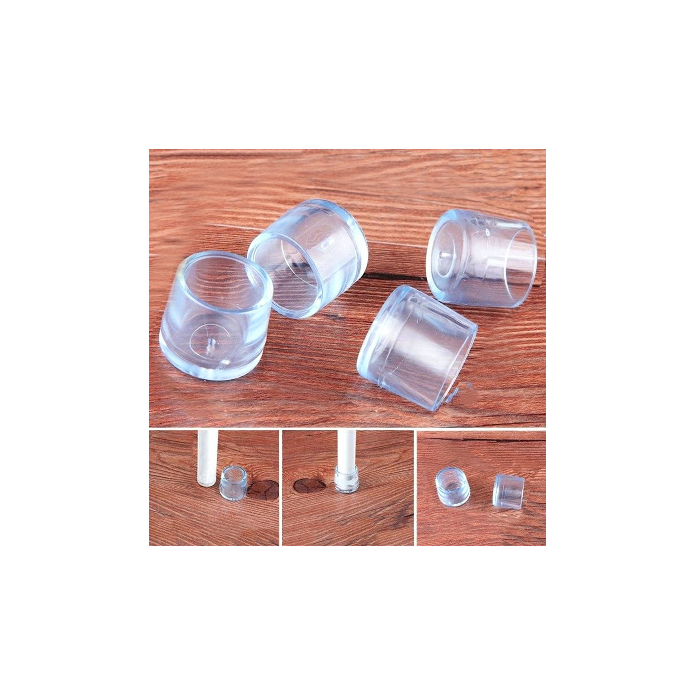 Juego de 16 tapas de silicona para patas de sillas (exteriores, extra ... Juego de 16 tapas de silicona para patas de sillas (exteriores, extra ...
