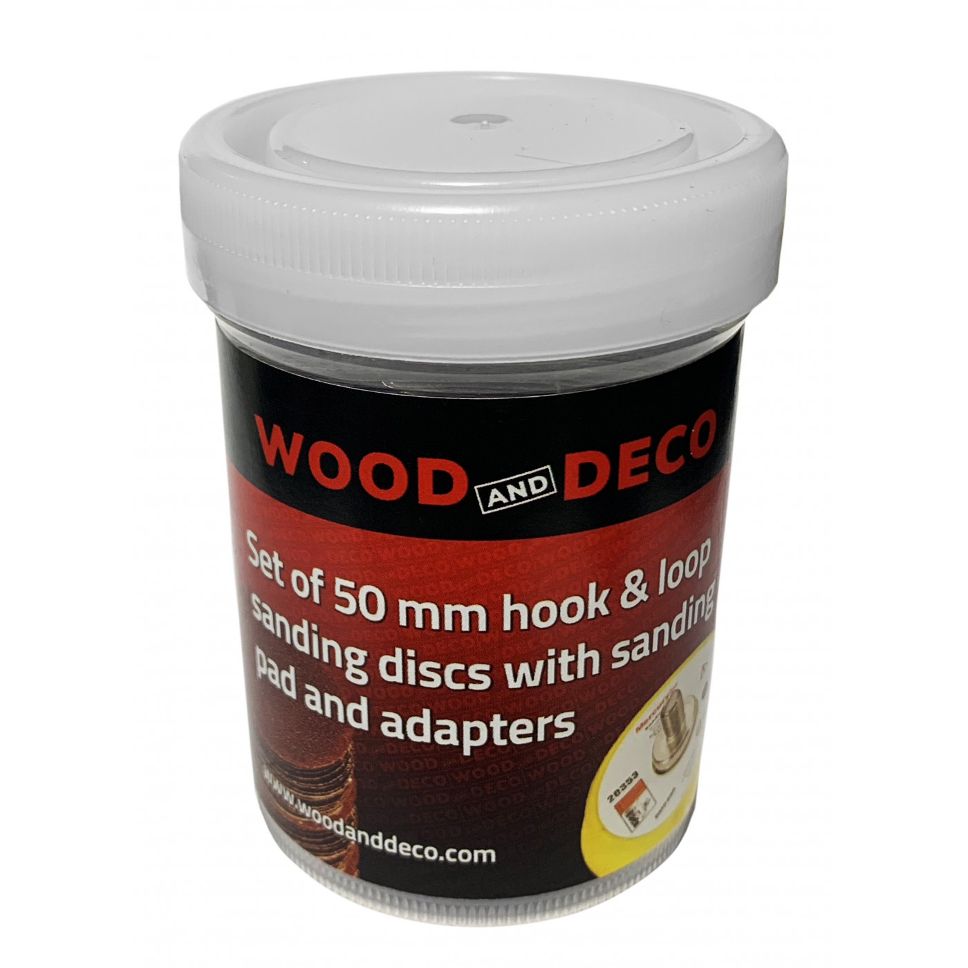 Set aus 50 mm Schleifscheibenhalter, 98 Schleifscheiben fein und 2 ...