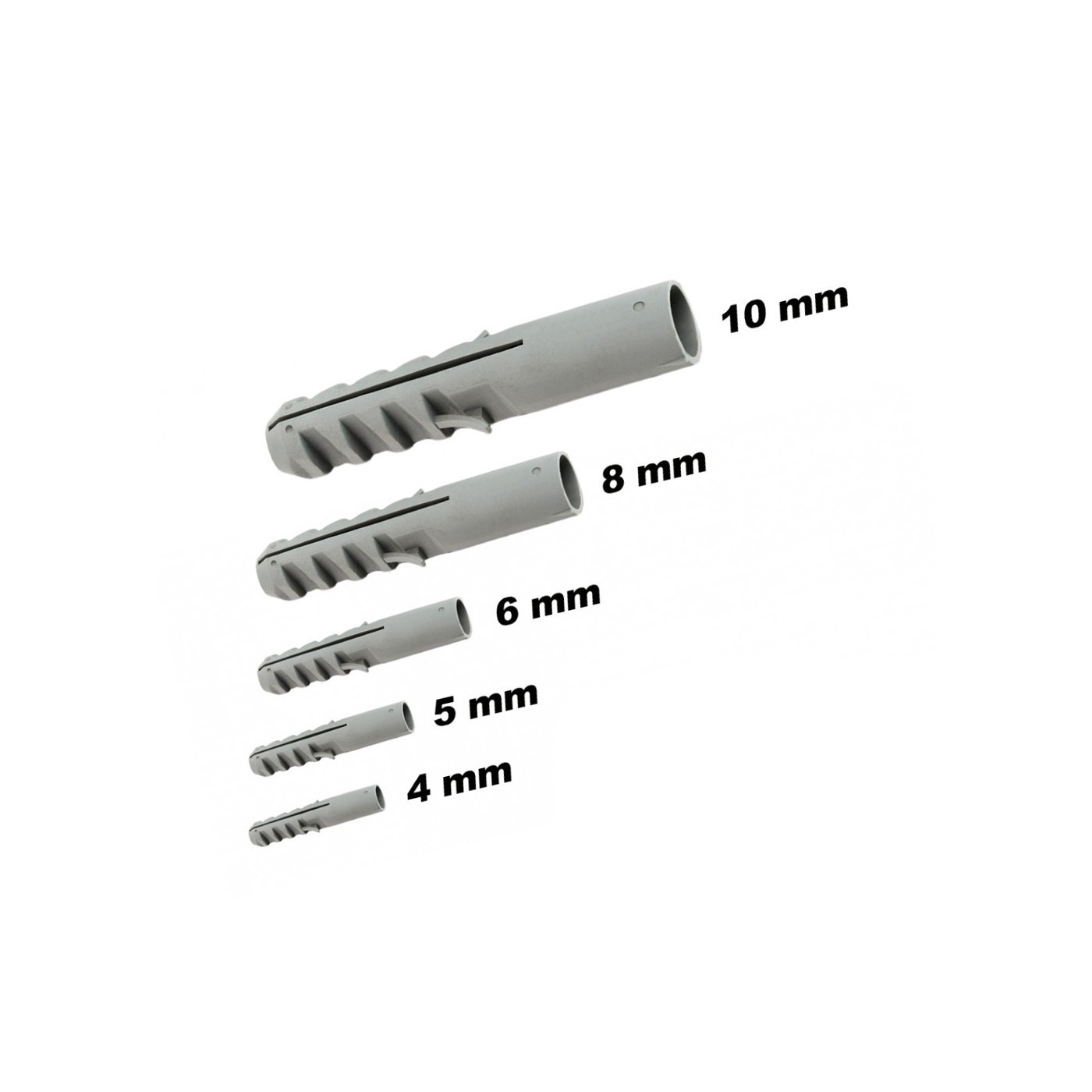 Set of 100 nylon wall plugs (6 mm) - Wood, Tools & Deco